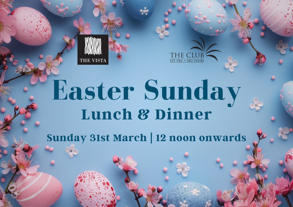 Easter Sunday Lunch & Dinner at The Vista - The Club